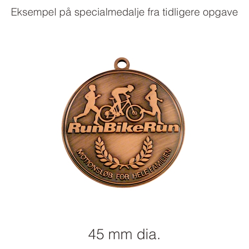 Unika medaljer i egen design, medaljer med egna band